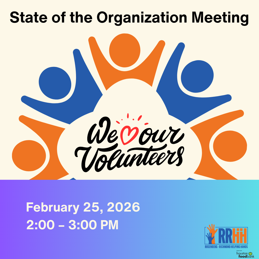 State of the Organization – ROSENBERG RICHMOND HELPING HANDS